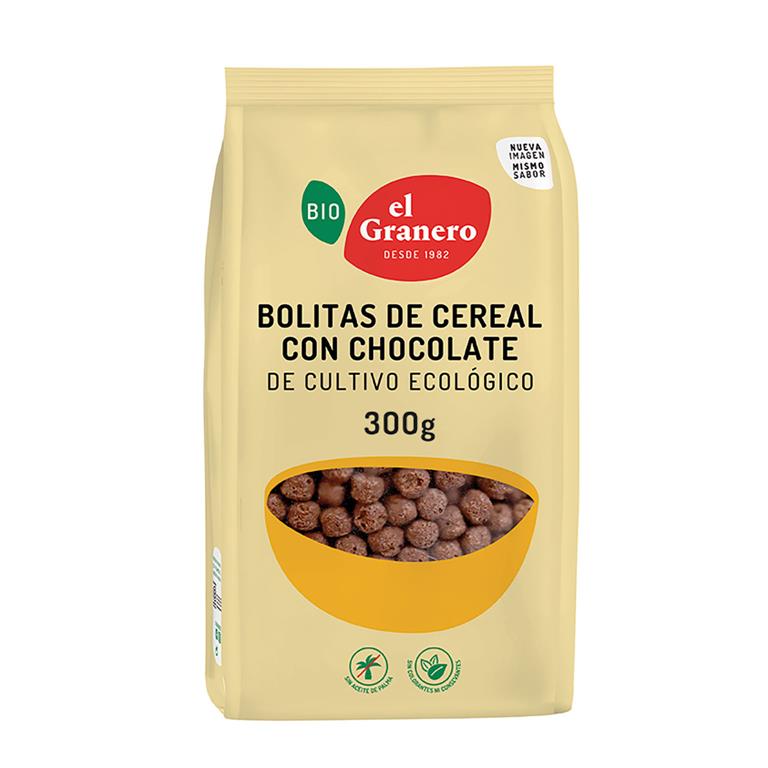 Bolitas de cereales con chocolate BIO 300g - EL GRANERO INTEGRAL – UGARIA
